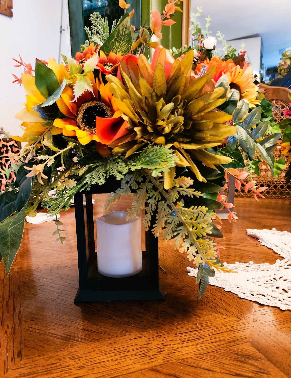 Fall Candle Lantern Autumn Candle Lantern - Etsy