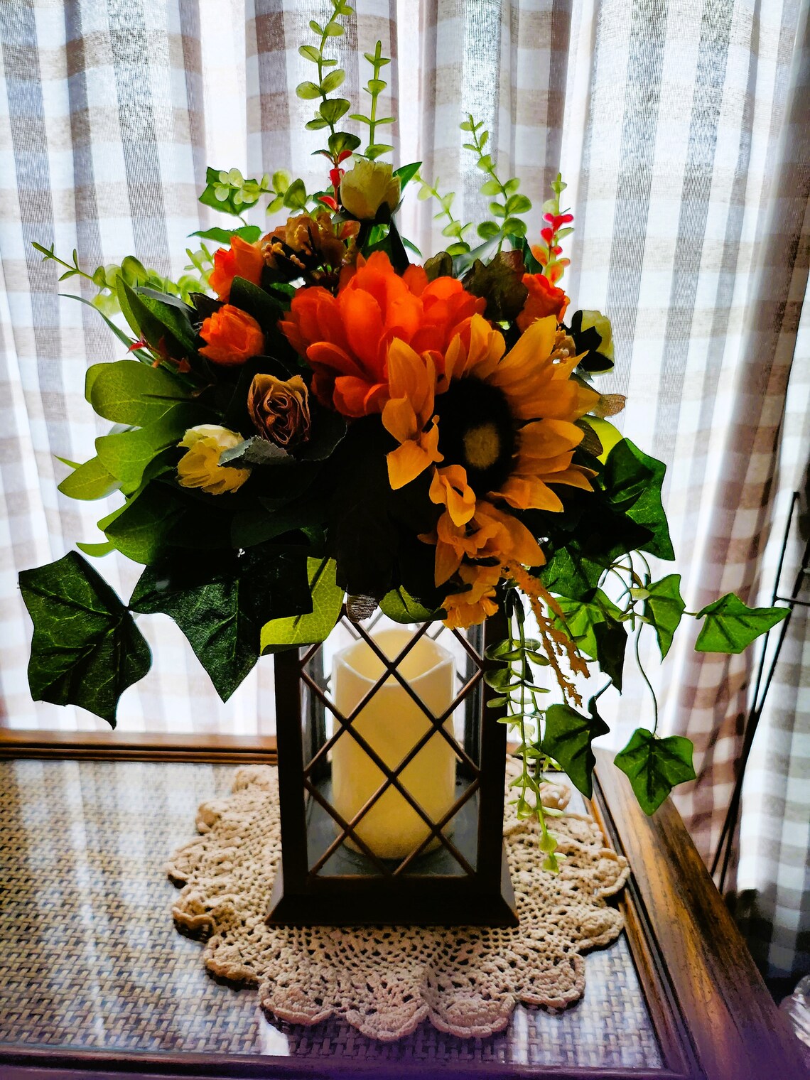 Fall Candle Lantern Autumn Fall Lantern Candle Lantern With - Etsy