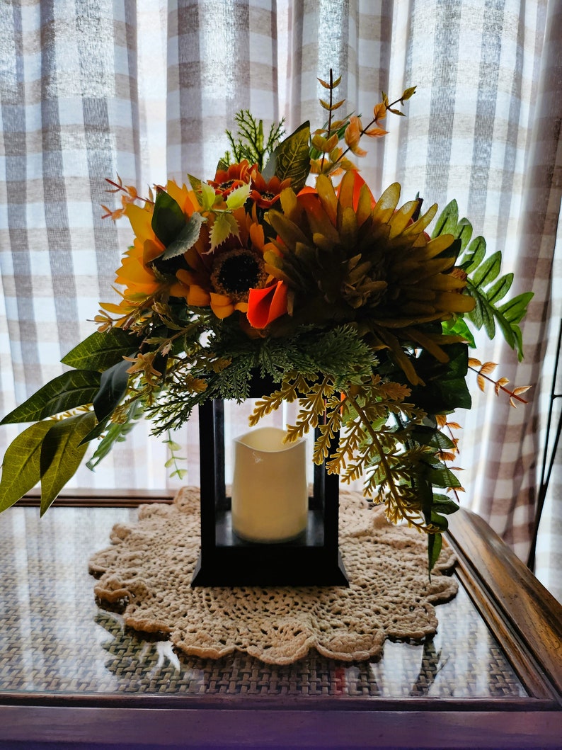 Fall Candle Lantern Autumn Candle Lantern - Etsy