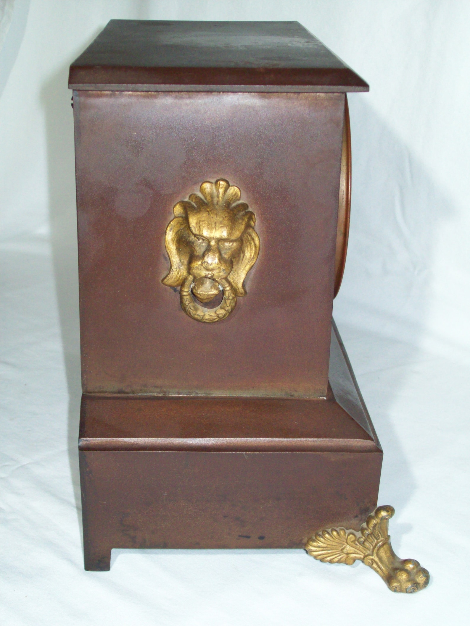 Antique Ansonia Metal Mantel Clock Key Wind Pendulum - Etsy