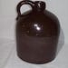 Primitive Stoneware Crock Finger Jug / Small Brown Stoneware Jug ...
