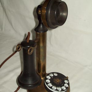 Early 1900's ~ Antique Rotary-dial Candlestick Telephone ~ 151AL ~ Lot ...