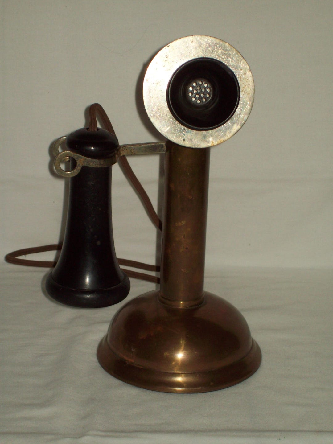 Antique Candle Stick Telephone ~ Oil Can / Pot Belly Base ~ This Old ...