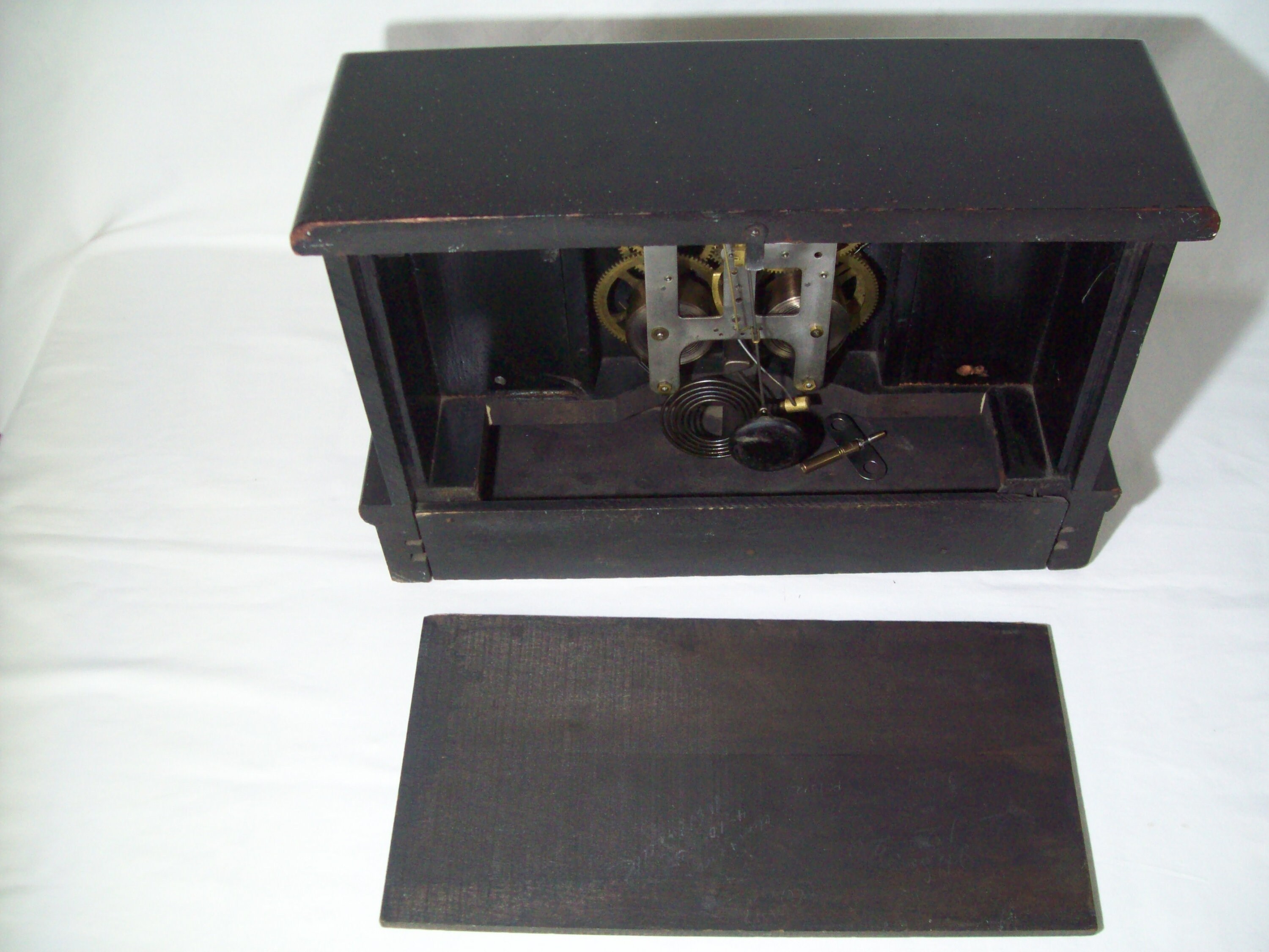 Antique Key Wind Pendulum Movement Mantle / Shelf Clock ~ Does Work ...