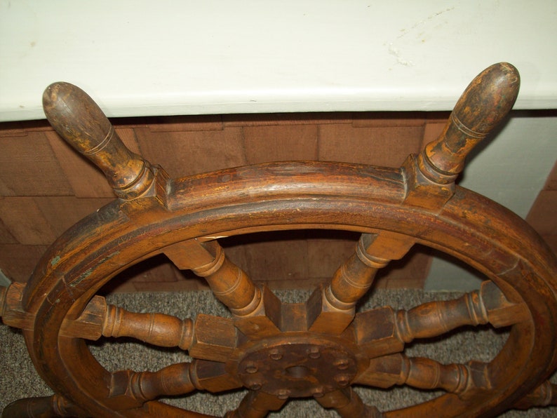 Authentic Nautical Ships Helm Steering Wheel Antique - Etsy