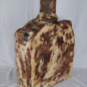 Rare Primitive Looking Aztec Mayan 2 Handle Jug Good Vintage Condition ...