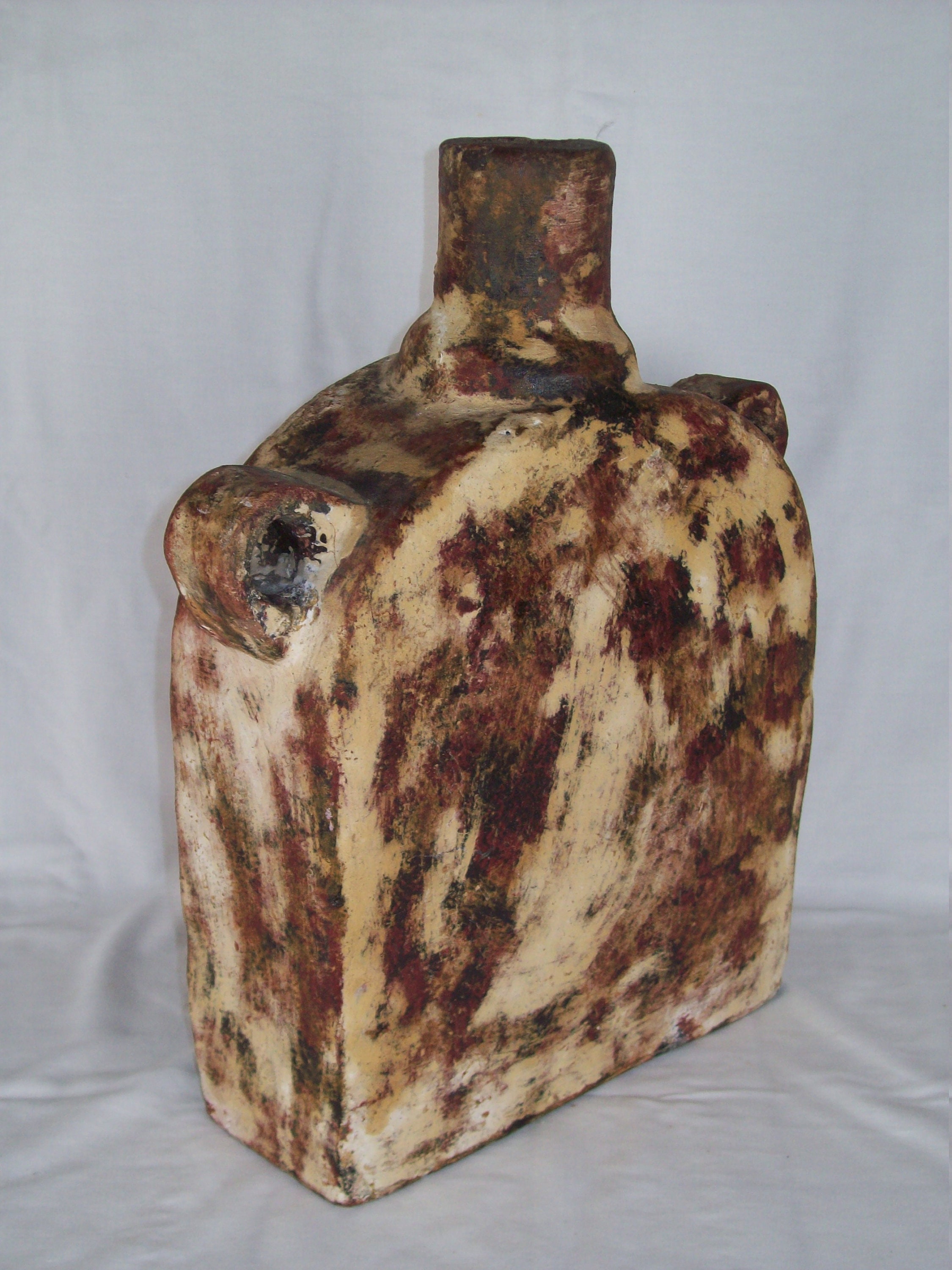 Rare Primitive Looking Aztec Mayan 2 Handle Jug Good | Etsy