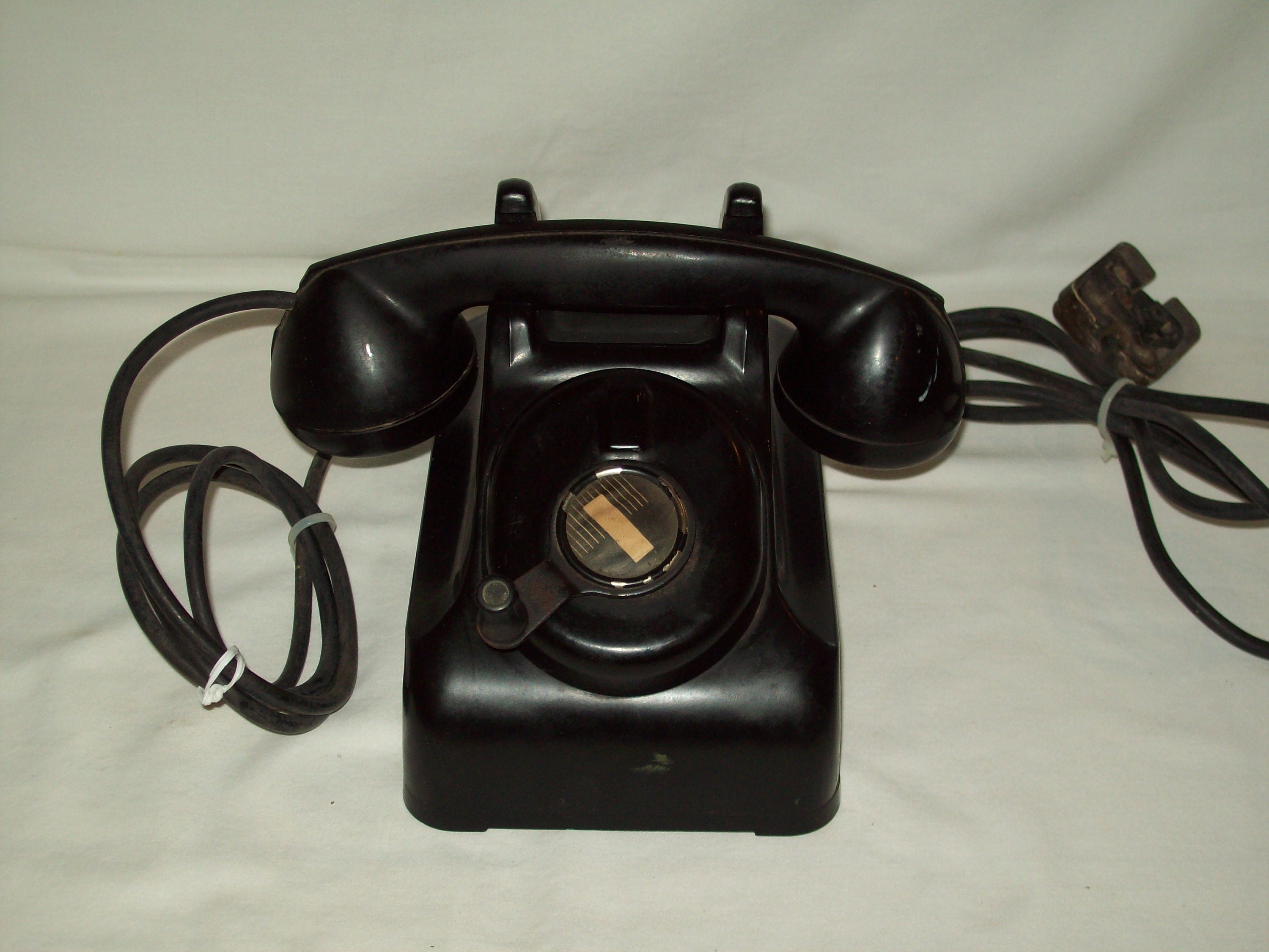 Antique Leich Desk Telephone ~ Early Bakelite Pone Unit ~ Does Display ...