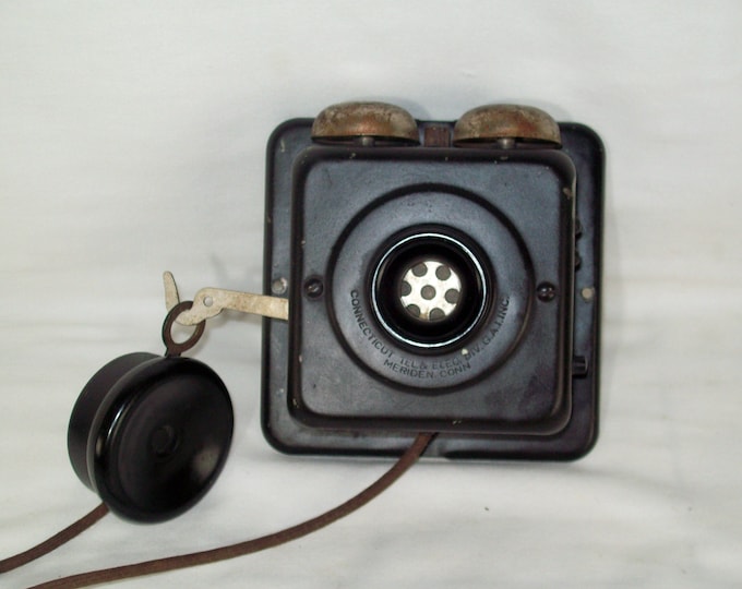 Vintage Connecticut Telephone & Electric Co Wall Box Intercom Antique ...