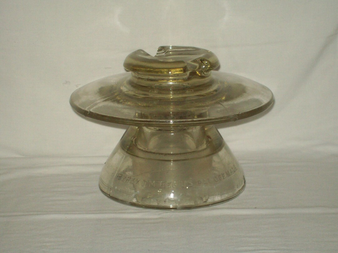 Pyrex 453 Large Glass Insulator ~ 10” Wide X 7-1/2" Tall & Weighs Over ...