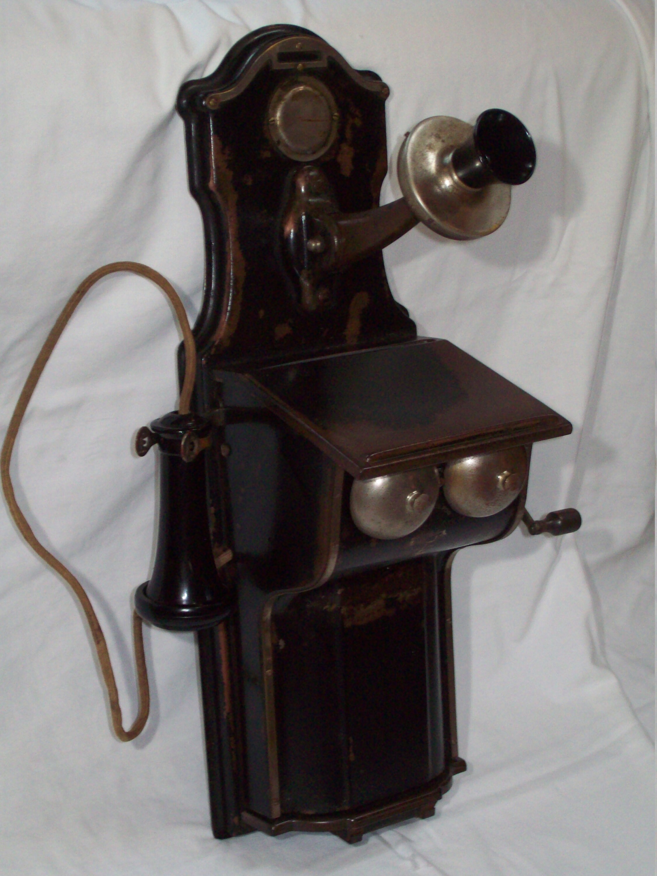 Antique L M Ericsson Fiddleback Wall Telephone Sweden Metal | Etsy