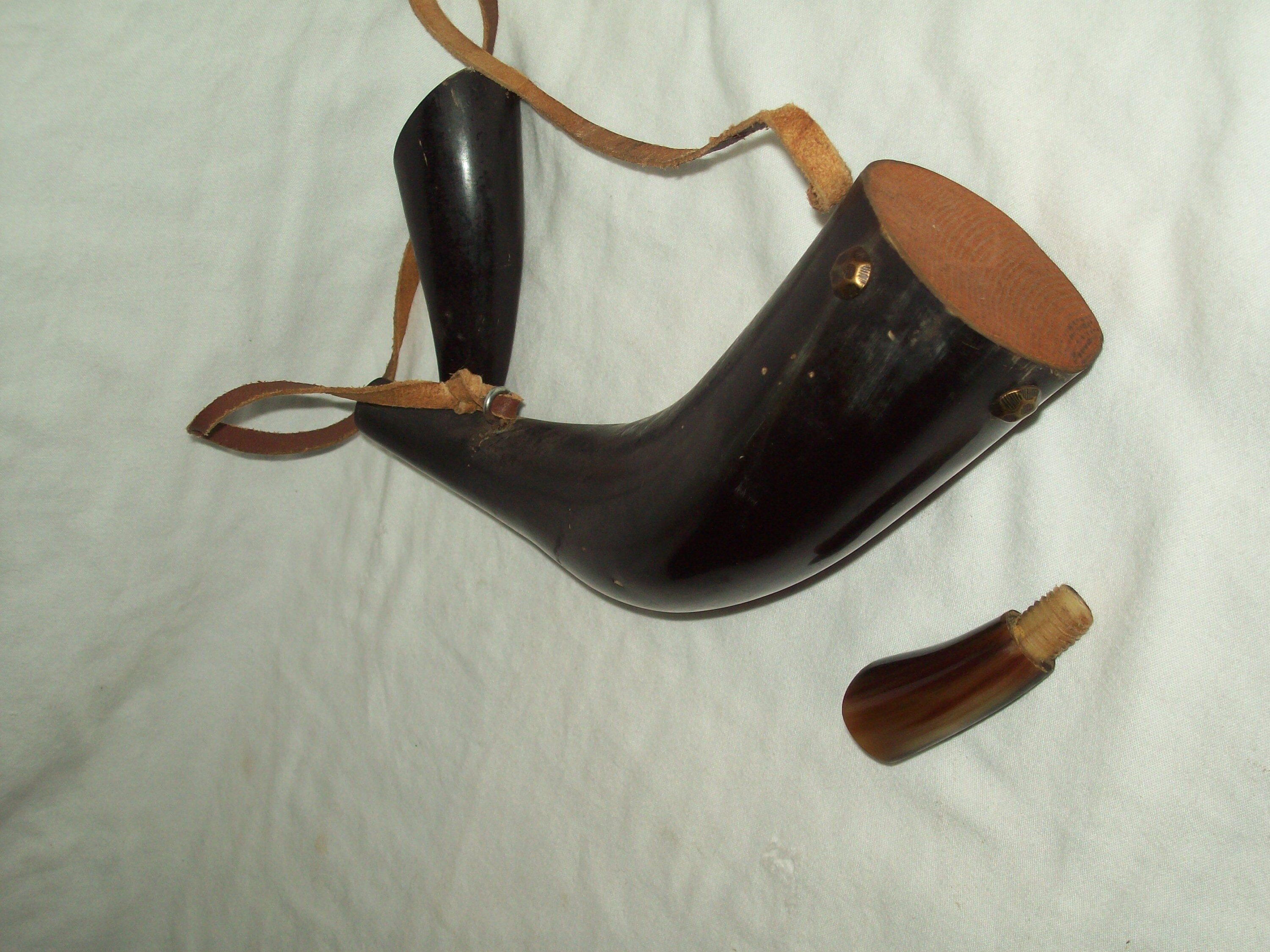 Primitive Powder Horn and Mini Horn Set Powder Horn Has | Etsy