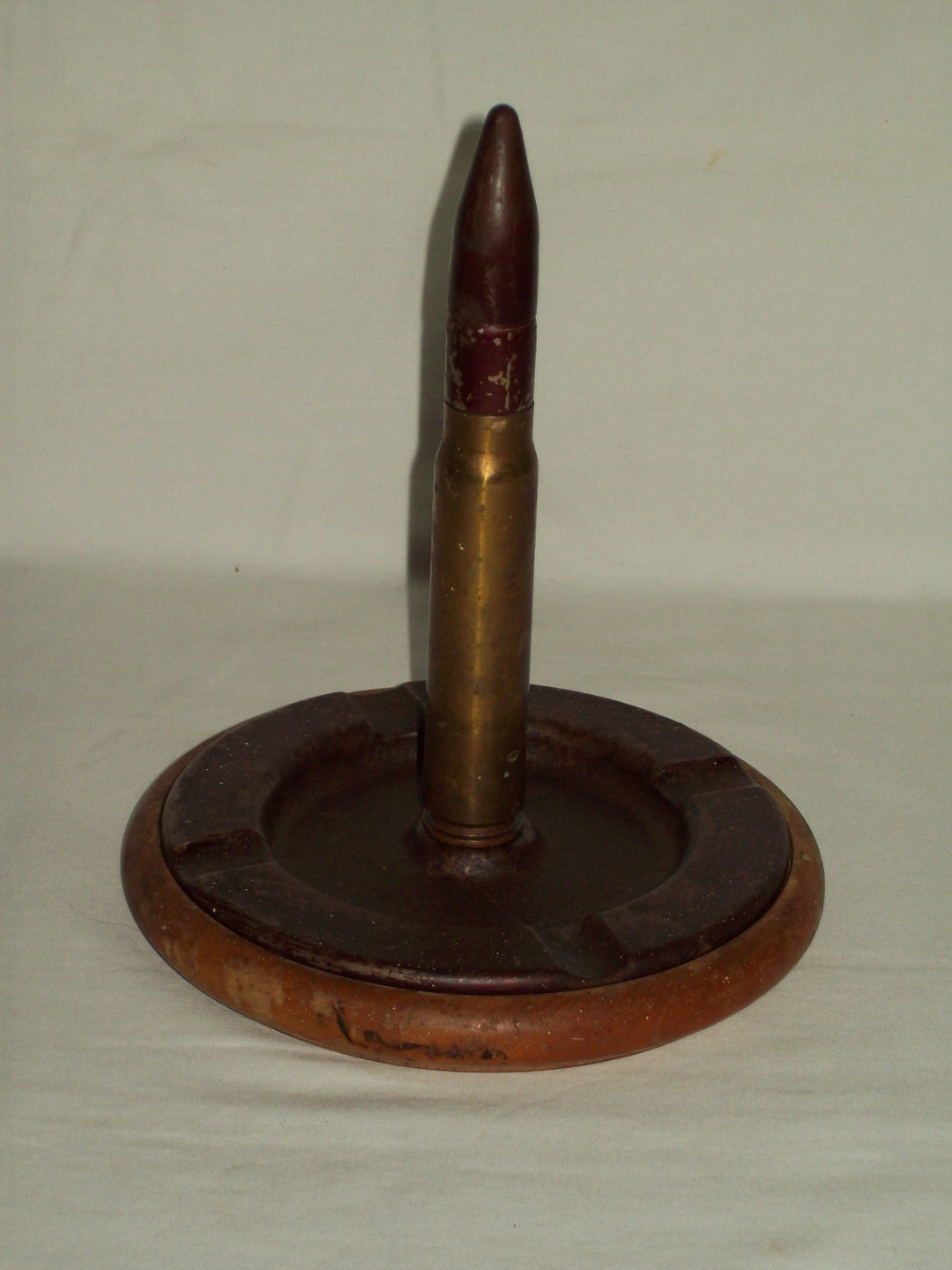 WWI Trench Art Ashtray Lighter Brass US Military Artillery Shell ...