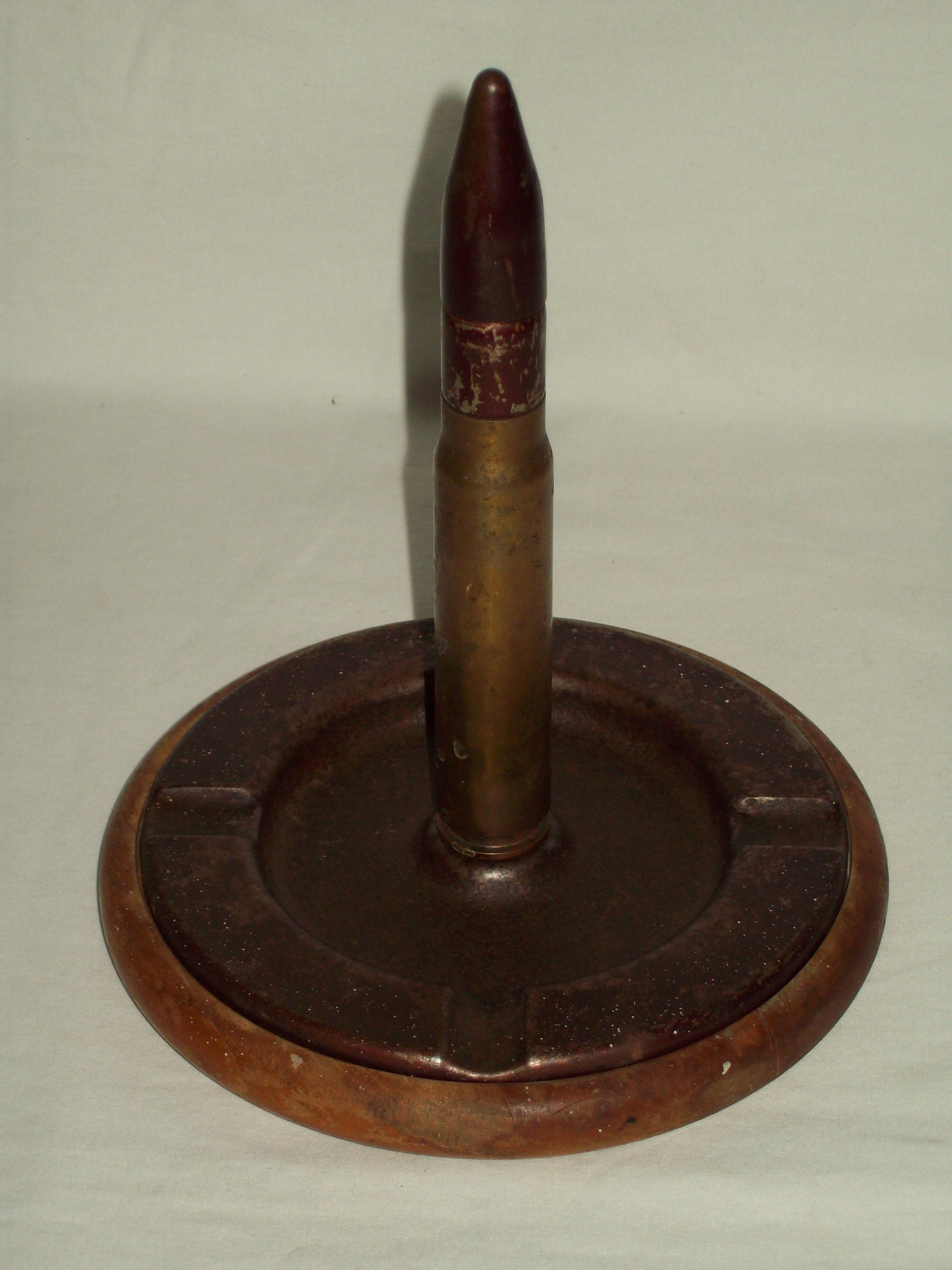 WWI Trench Art Ashtray Lighter Brass US Military Artillery Shell ...