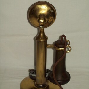 Early 1900's American Bell ~ Antique Rotary-dial Candlestick Telephone ...