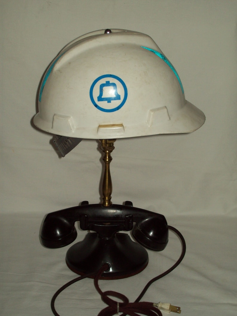 Early Bell System Telephone Light With Hard Hat Works Does - Etsy
