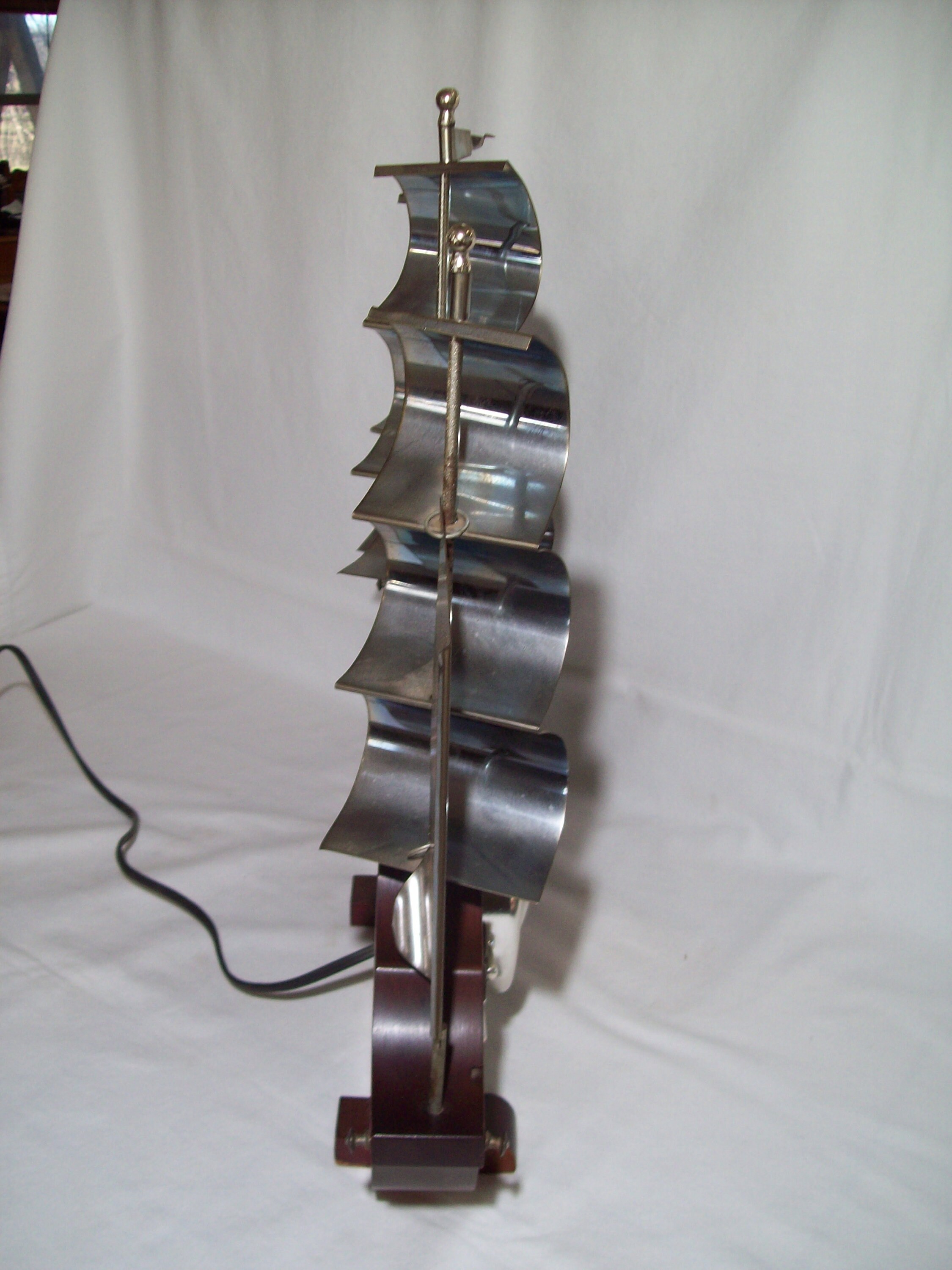 Vintage Gibraltar Wooden Nautical Ship Electric Clock / Night Light ...