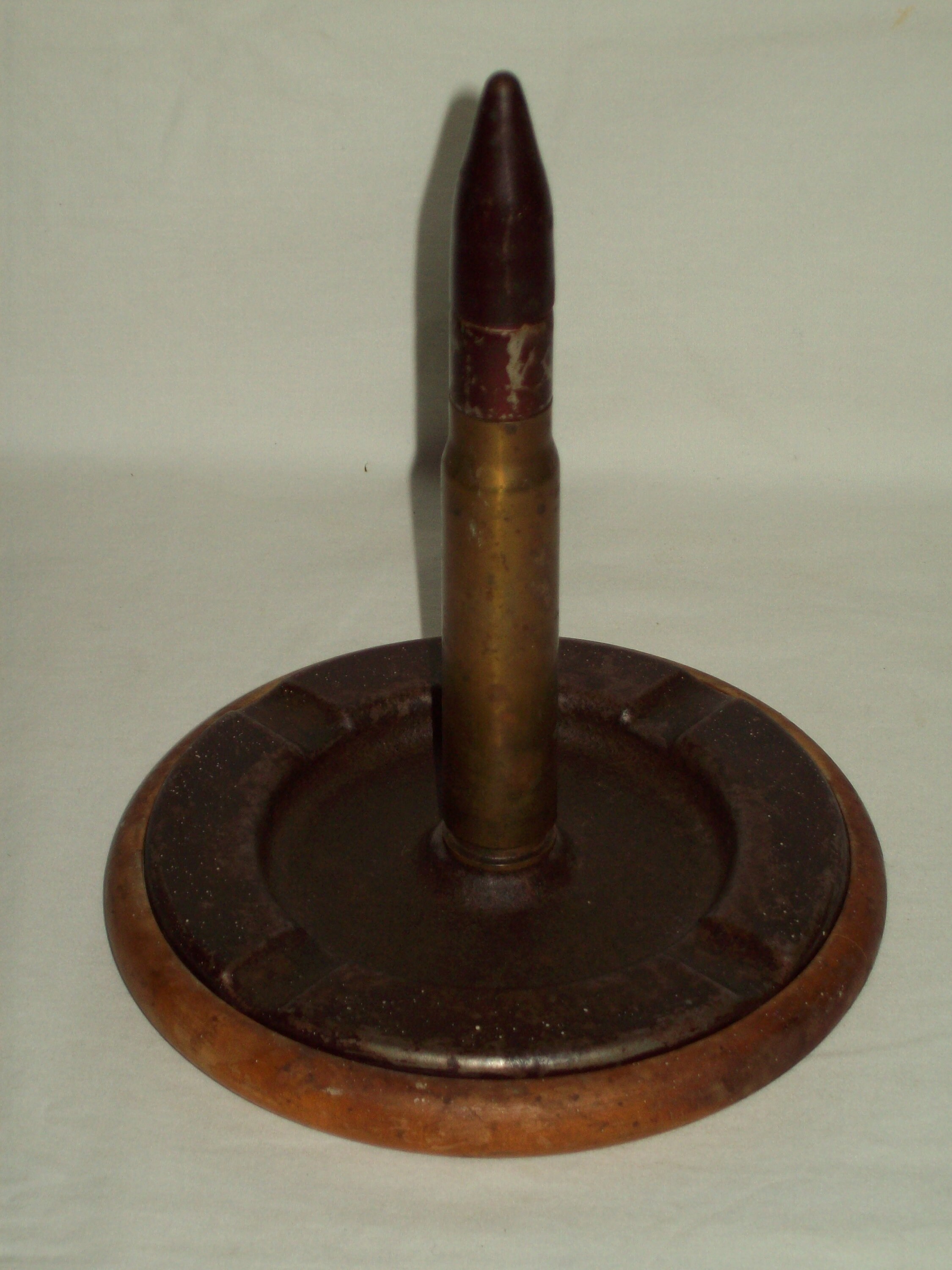 WWI Trench Art Ashtray Lighter Brass US Military Artillery Shell ...