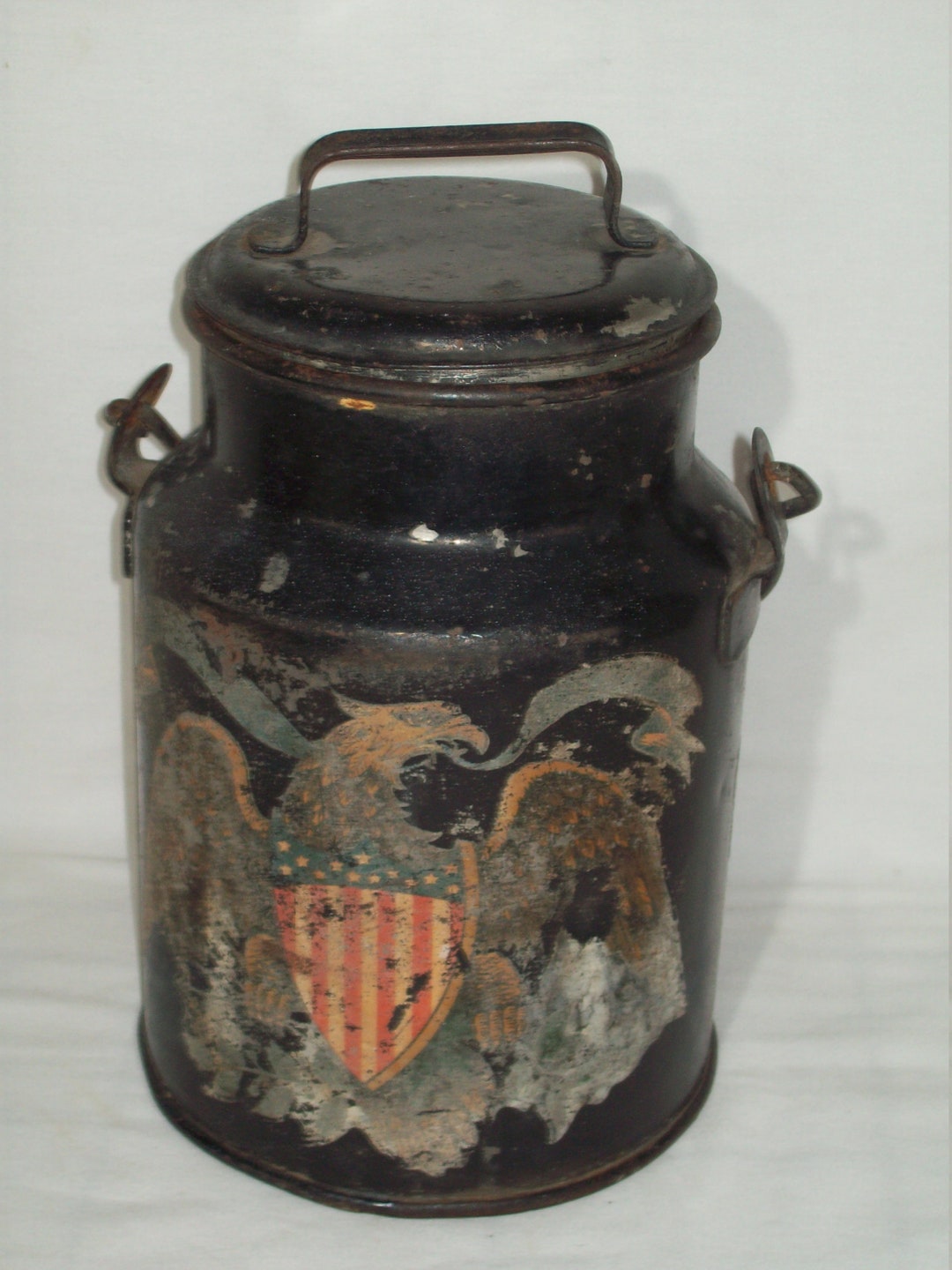 Vintage 1 Gallon Metal Cream Can ~ 4 Quart Milk Pail ~ Nice Farmhouse ...