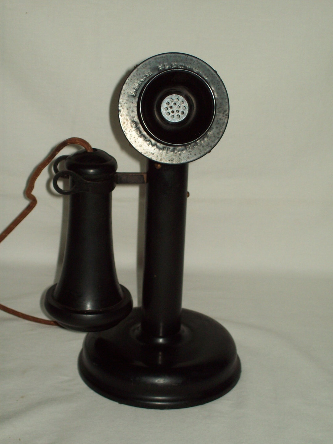 Early 1900's Leich Candle Stick Telephone Antique Hand-held Phone Unit ...