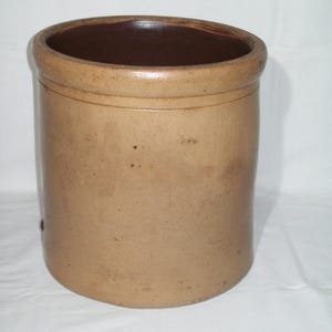 Primitive 2 Gallon Stoneware Crock ~ Nice Turkey Drip / Tar Mark ...