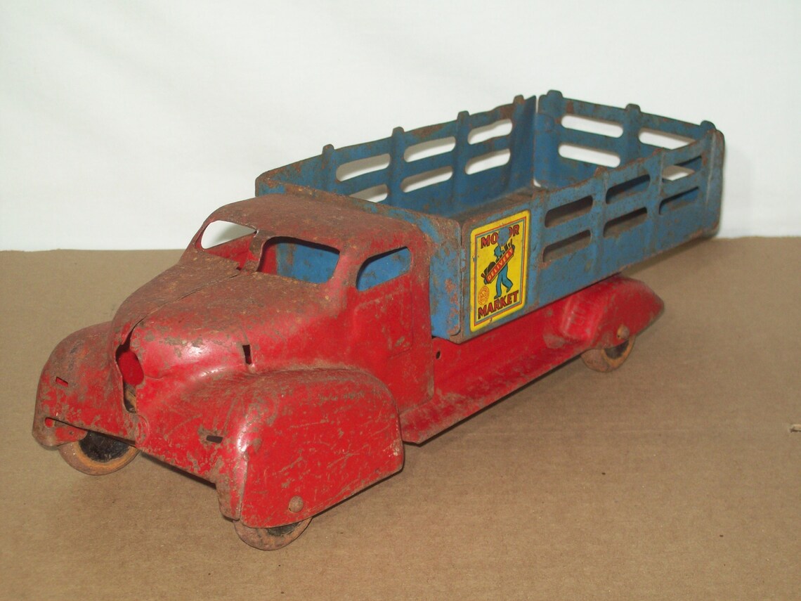 1930's MARX Motor Market Delivery Truck / Vintage Pressed - Etsy
