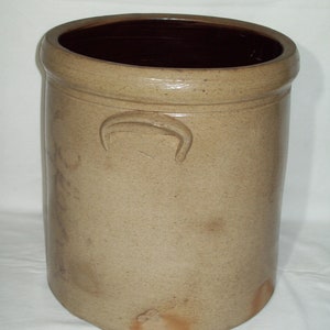 Primitive #3 Stoneware Crock ~ Maybe Early Red Wing ? ~ Salt Glazed ...