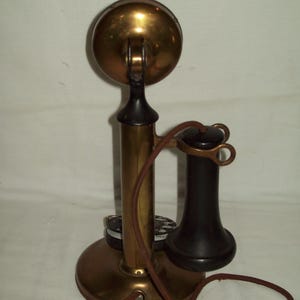 Early 1900's ~ Antique Rotary-dial Candlestick Telephone ~ 151AL ~ Lot ...