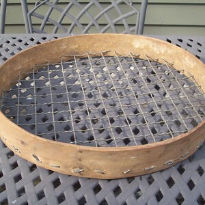 Primitive Bent Wood Garden Sieve / Potato Riddle ~ Awesome Display ...