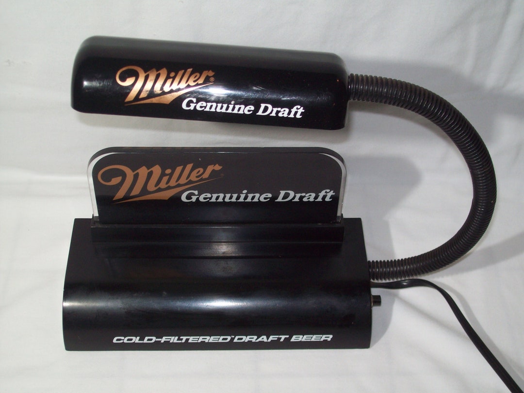 Vintage Miller Genuine Draft Beer Pub Desk Light ~ Collectable Brewiana ...