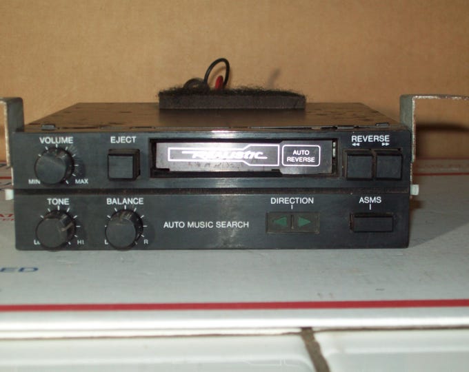 Vintage Realistic Cassette Car Stereo Tape Player Model No. 12-1979 ...