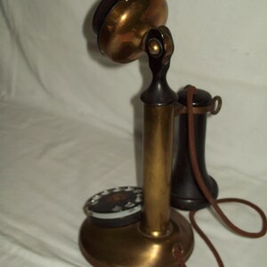 Early 1900's ~ Antique Rotary-dial Candlestick Telephone ~ 151AL ~ Lot ...