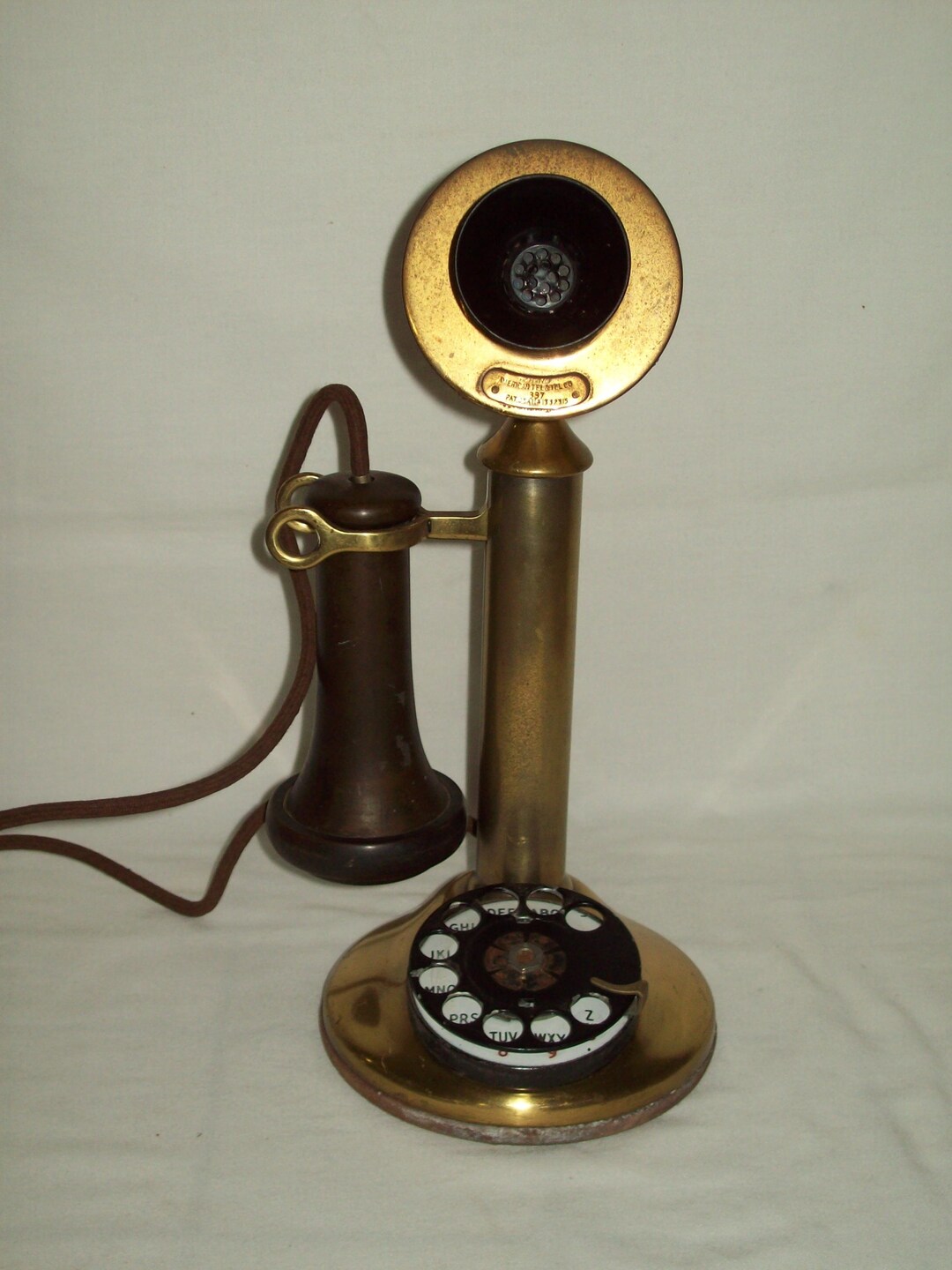 Early 1900's American Bell ~ Antique Rotary-dial Candlestick Telephone ...