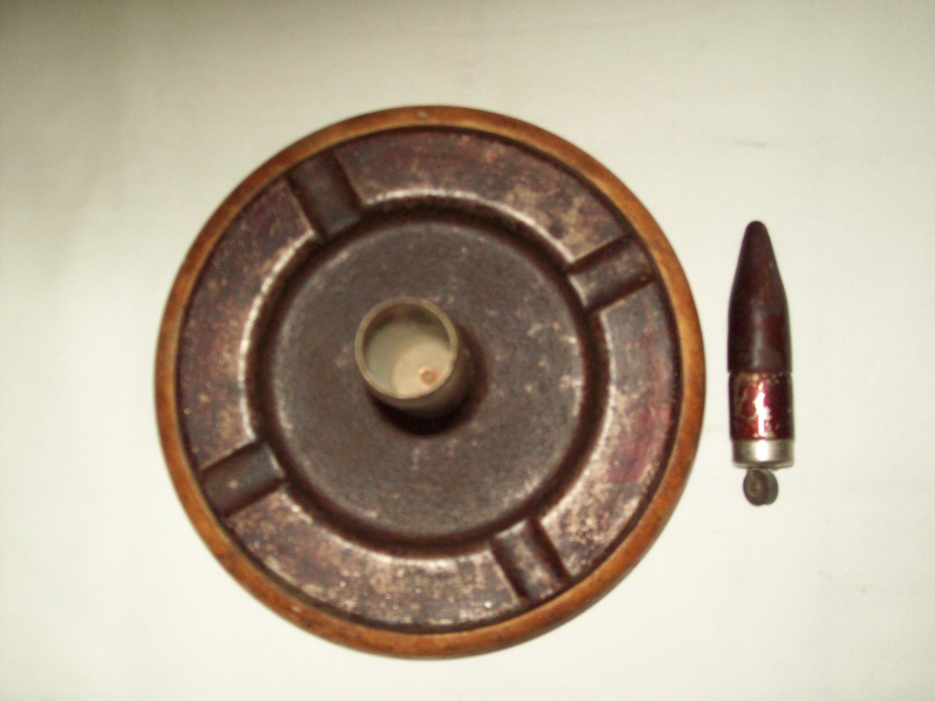 WWI Trench Art Ashtray Lighter Brass US Military Artillery Shell ...