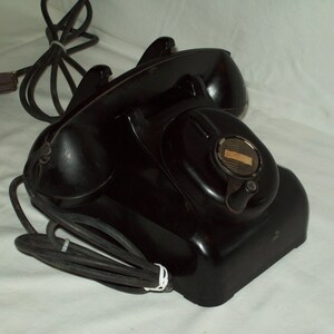 Antique Leich Desk Telephone ~ Early Bakelite Pone Unit ~ Does Display ...