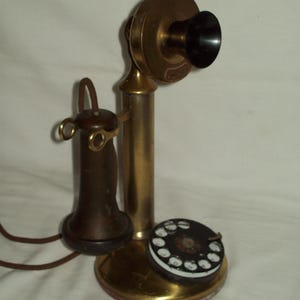 Early 1900's American Bell ~ Antique Rotary-dial Candlestick Telephone ...