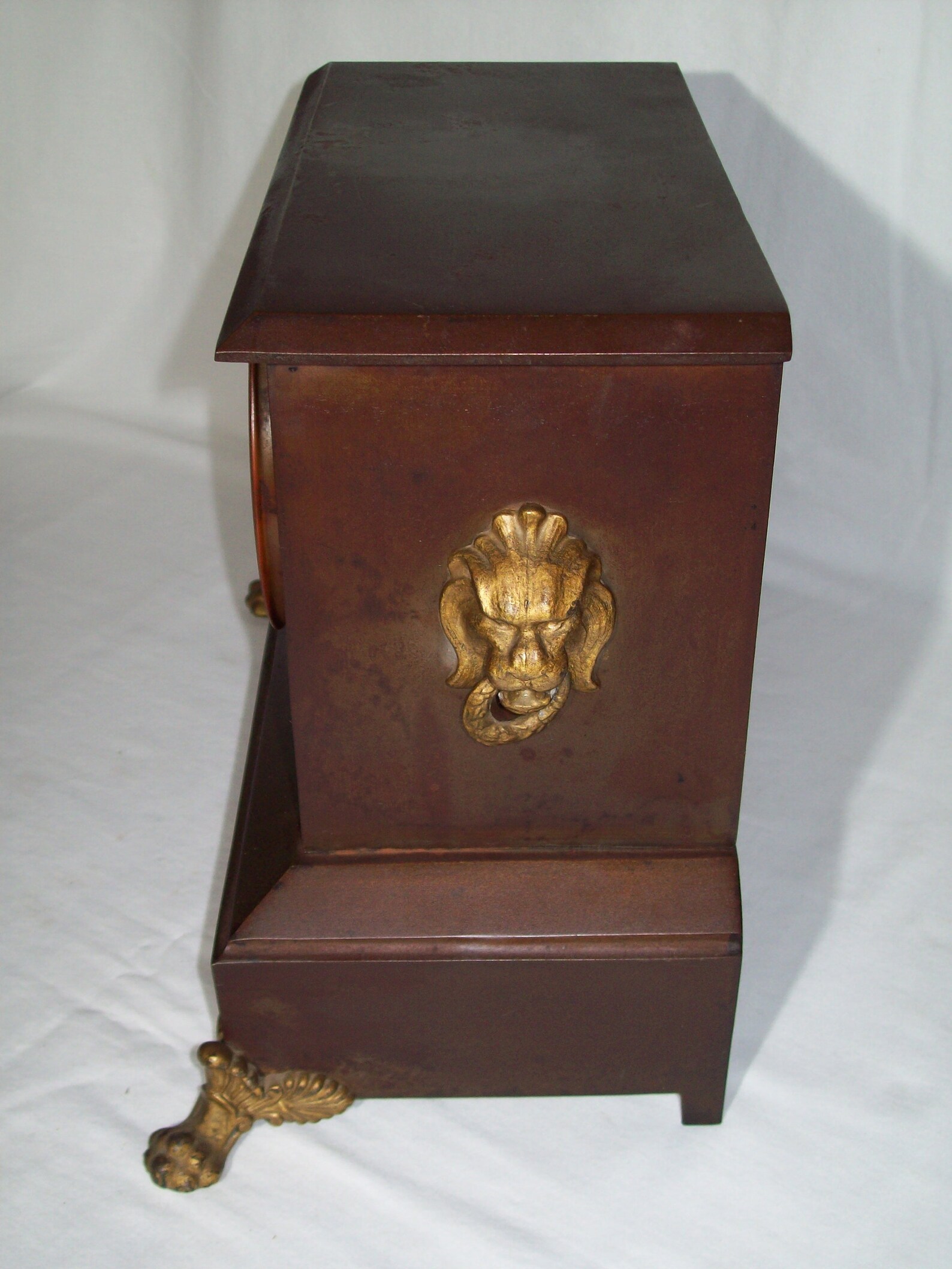 Antique Ansonia Metal Mantel Clock Key Wind Pendulum - Etsy