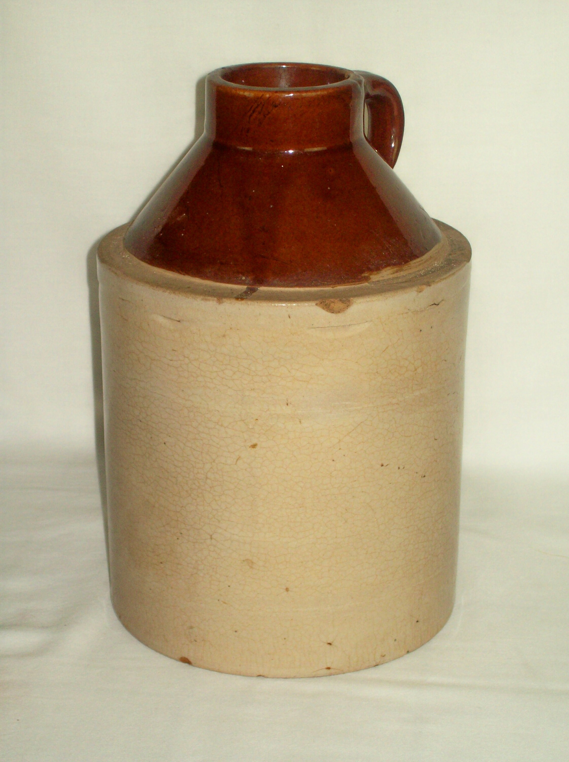 Antique Two Tone Wide Mouth Stoneware Crock Jug Primitive - Etsy