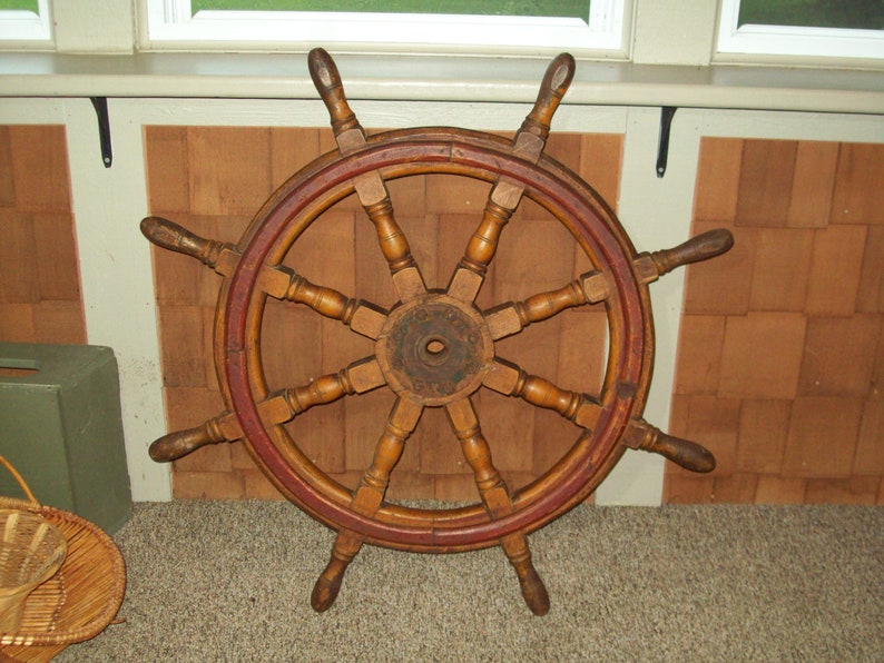 Authentic Nautical Ships Helm Steering Wheel Antique - Etsy