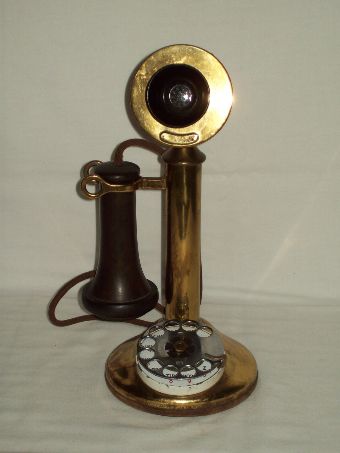 Early 1900's Western Electric Antique Rotary-dial Candlestick Telephone ...