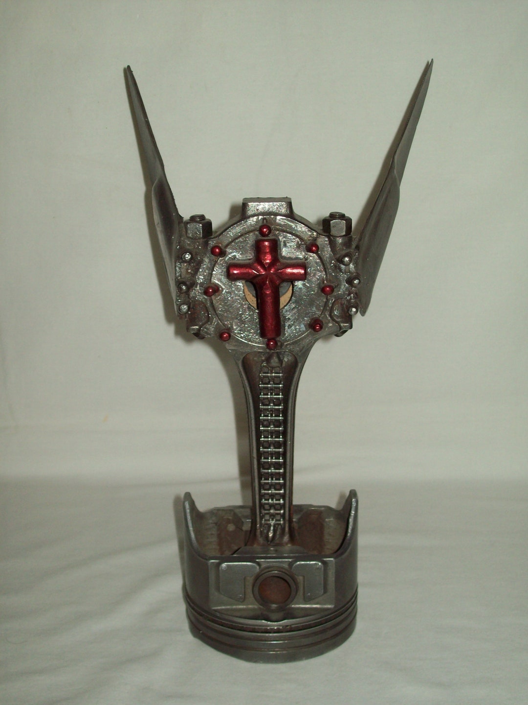 Vintage One of a Kind Folk Art Hand Made Engine Piece ~ This Unit Does ...