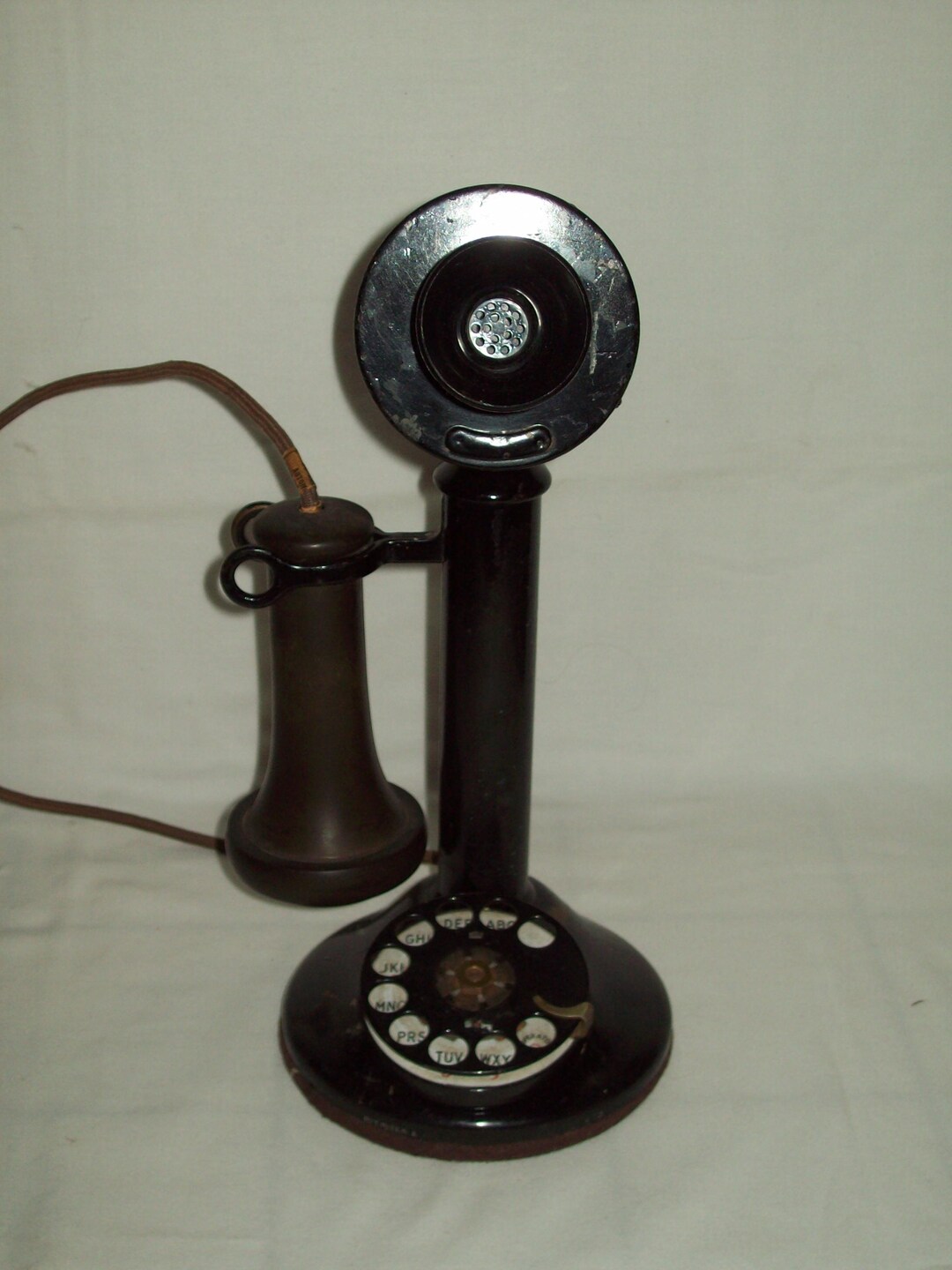 Early 1900's Western Electric Antique Rotary-dial Candlestick Telephone ...