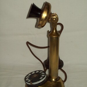 Early 1900's American Bell ~ Antique Rotary-dial Candlestick Telephone ...
