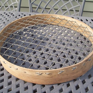 Primitive Bent Wood Garden Sieve / Potato Riddle ~ Awesome Display ...