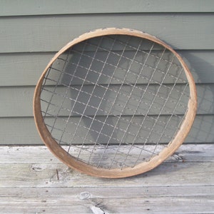 Primitive Bent Wood Garden Sieve / Potato Riddle ~ Awesome Display ...