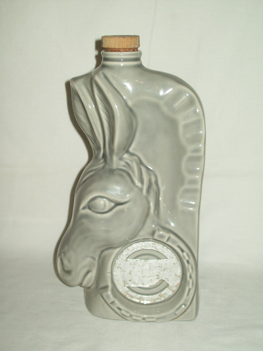 1956 James Beam Democrat Donkey Bourbon Whiskey Decanter ~ "empty ...