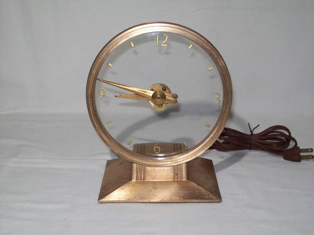 Vintage 1950's Haddon Visionette Mystery Clock Model No. 80 - Works ...