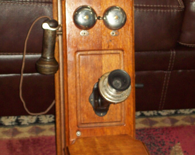 Early Williams Hand-crank Wall Mount Telephone ~ This Nice Antique ...