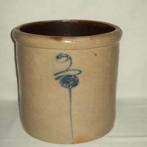 Early Red Wing Primitive #2 Stoneware Crock ~ "embossed Lettering ...