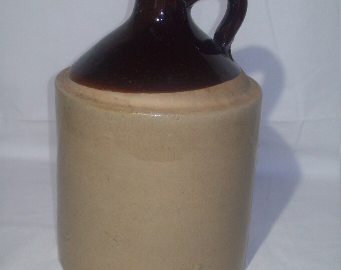 Antique Two Tone Stoneware Crock Shoulder Jug Nice Primitive Stoneware ...